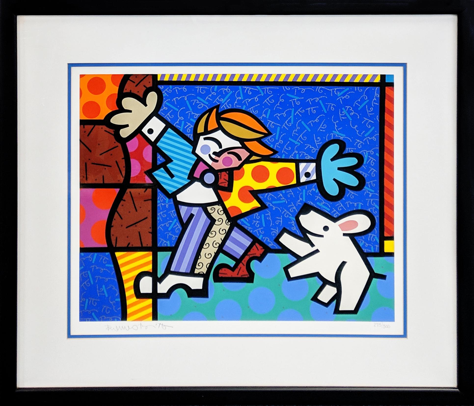 Romero Britto - Romero Britto - Deeply in Love L/E giclee at 1stDibs