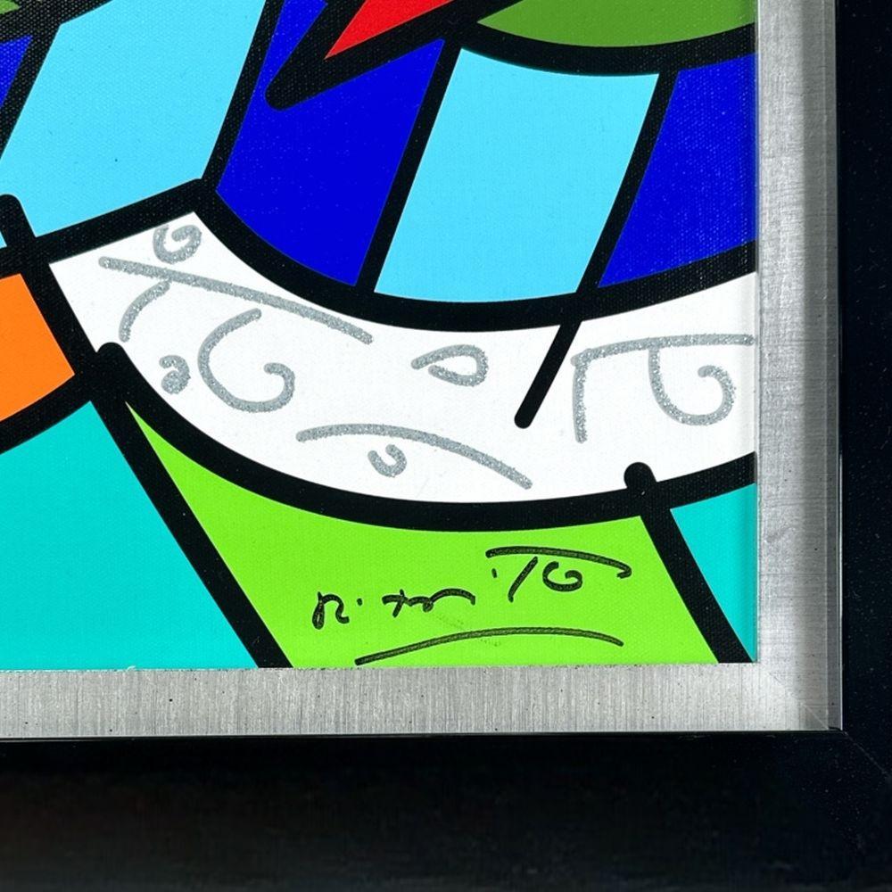 Romero Britto - Romero Britto "Wine Country Red - 2011" Signed and ...