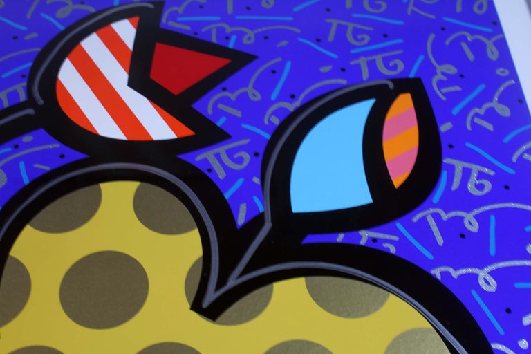 Romero Britto Brazil 1996 Signed Serigraph 13/20 with Unique Drawing ...