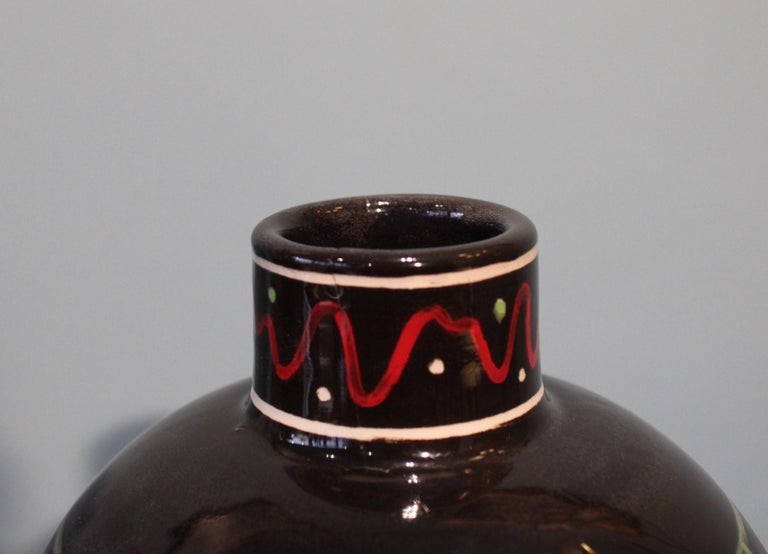 Rometti Ceramic Vase, circa For Sale at 1stDibs