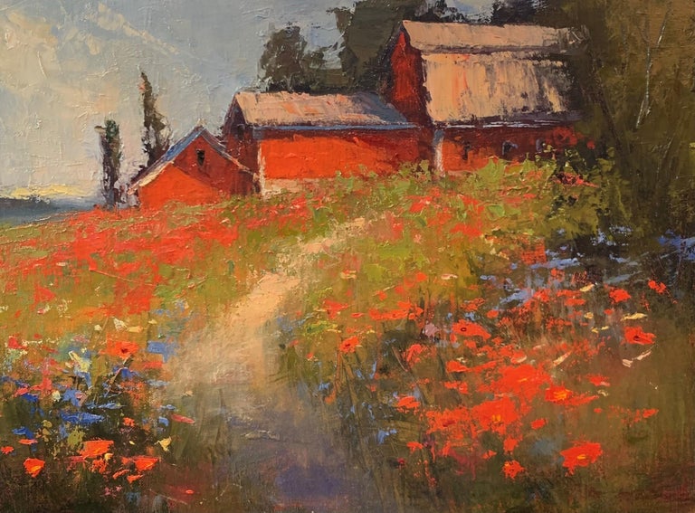 Romona Youngquist - "Barns of Dundee" For Sale at 1stDibs