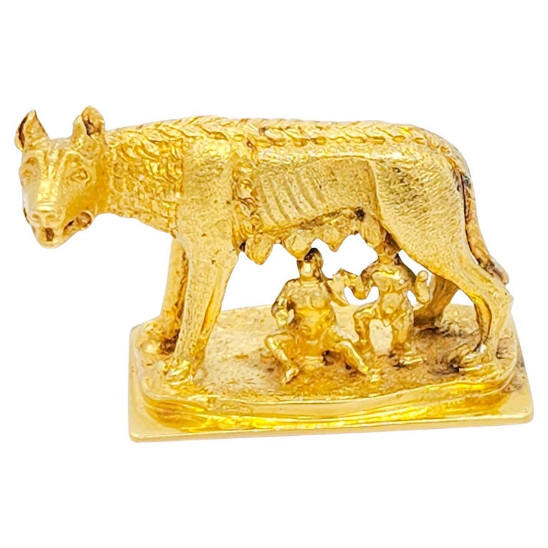 Romulus and Remus the Founders of Rome and the Capitoline Wolf For Sale ...