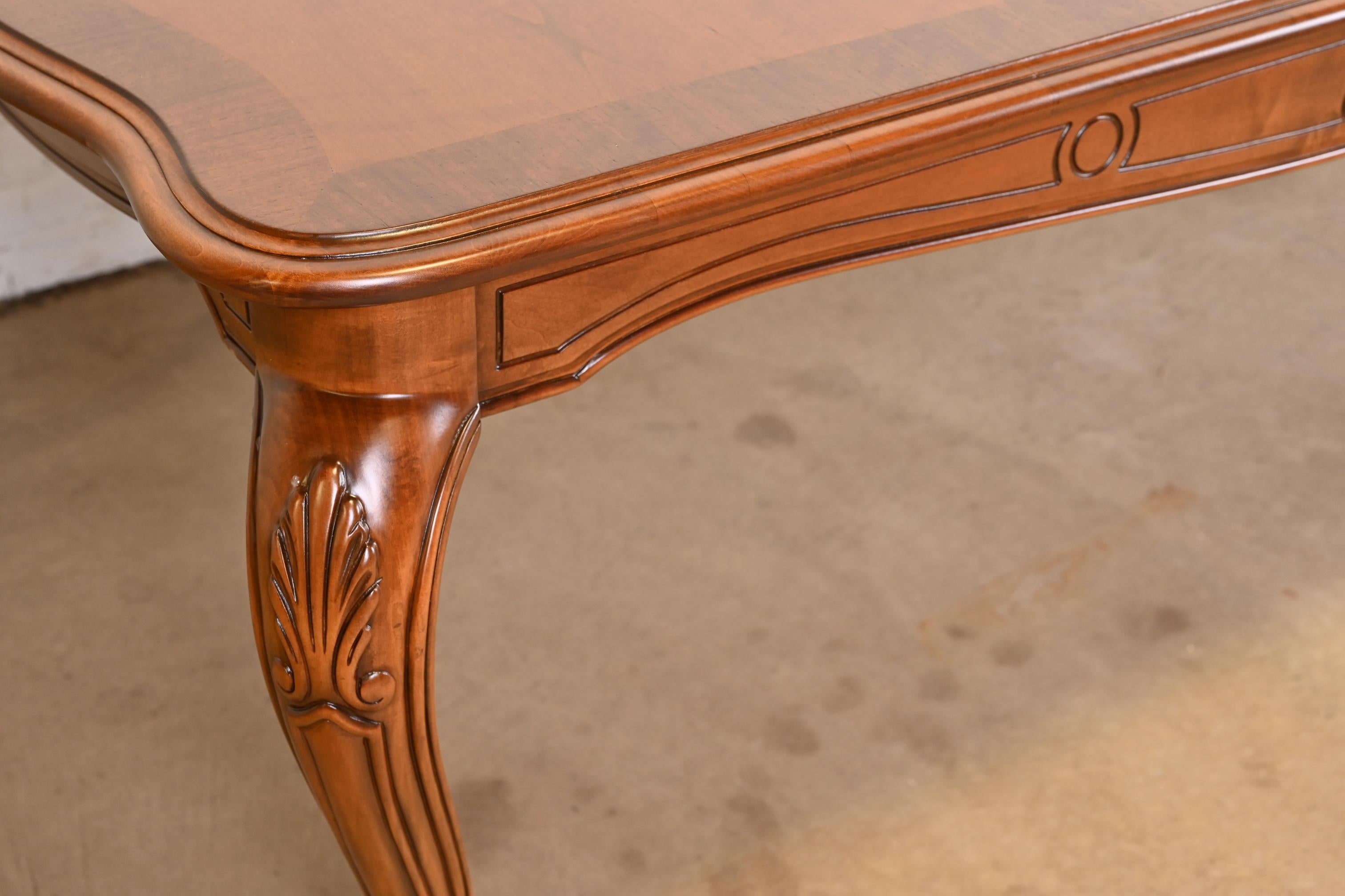 Romweber French Provincial Louis XV Cherry Wood Dining Table, Newly ...