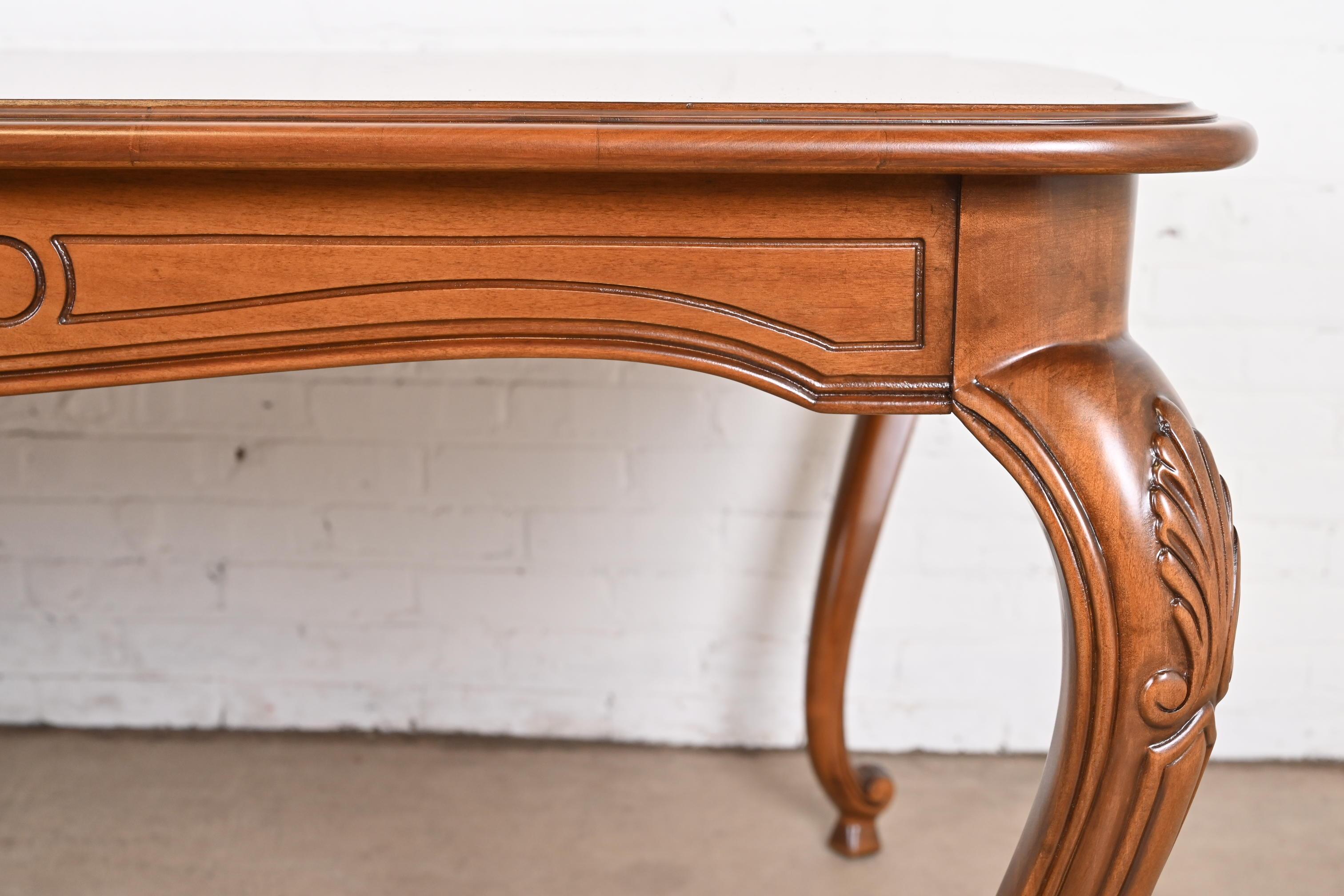 Romweber French Provincial Louis XV Cherry Wood Dining Table, Newly ...