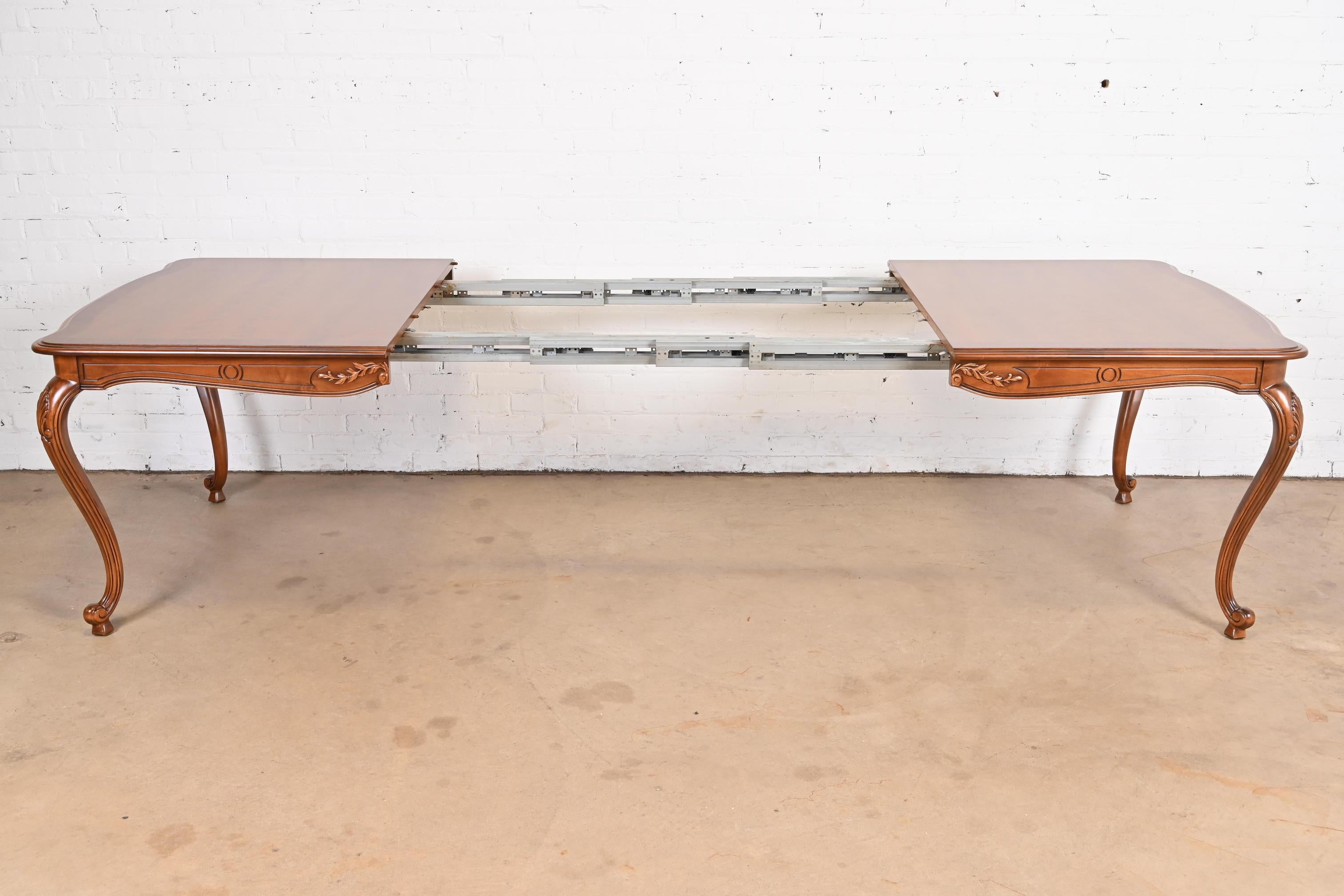 Romweber French Provincial Louis XV Cherry Wood Dining Table, Newly ...