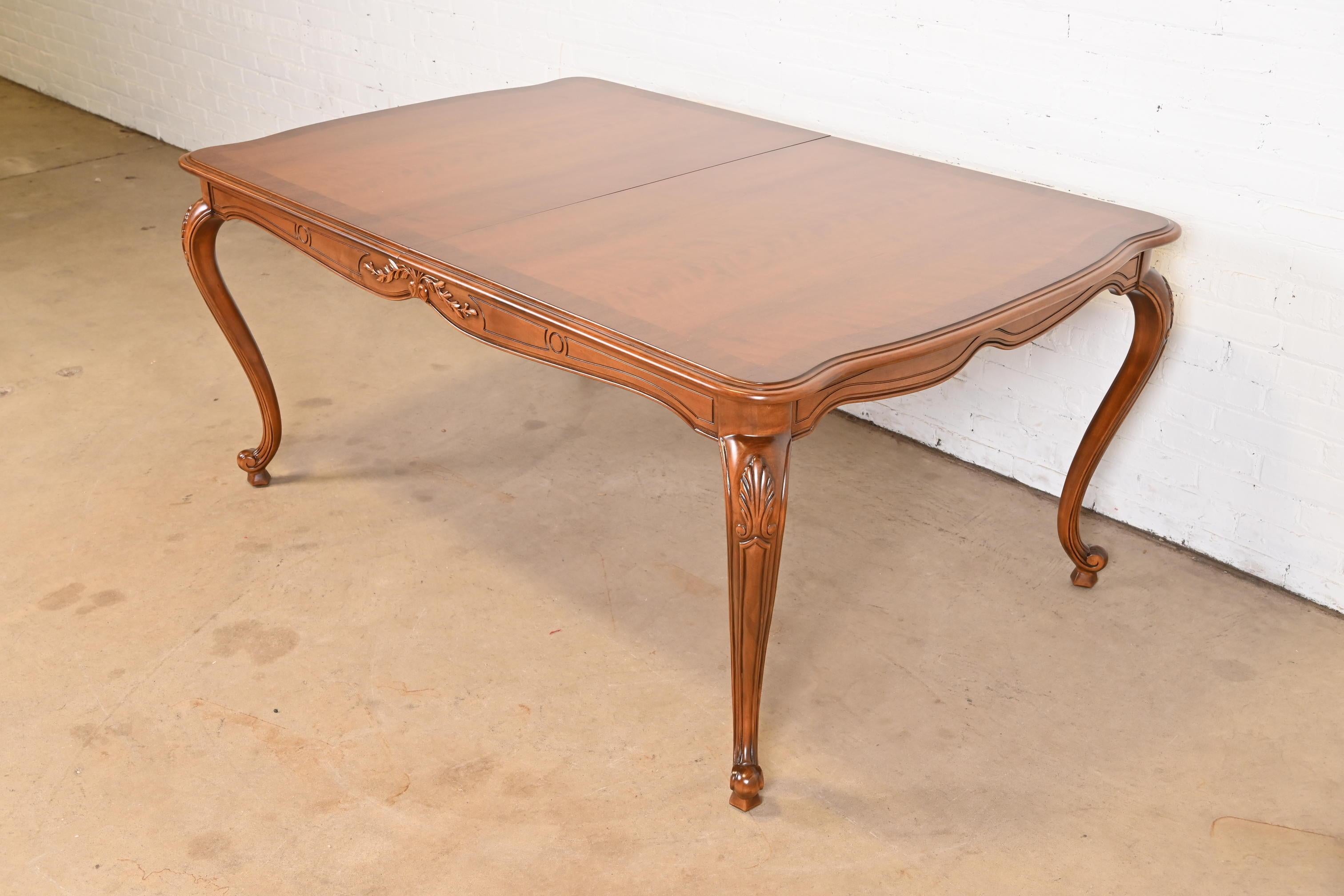 Romweber French Provincial Louis XV Cherry Wood Dining Table, Newly ...