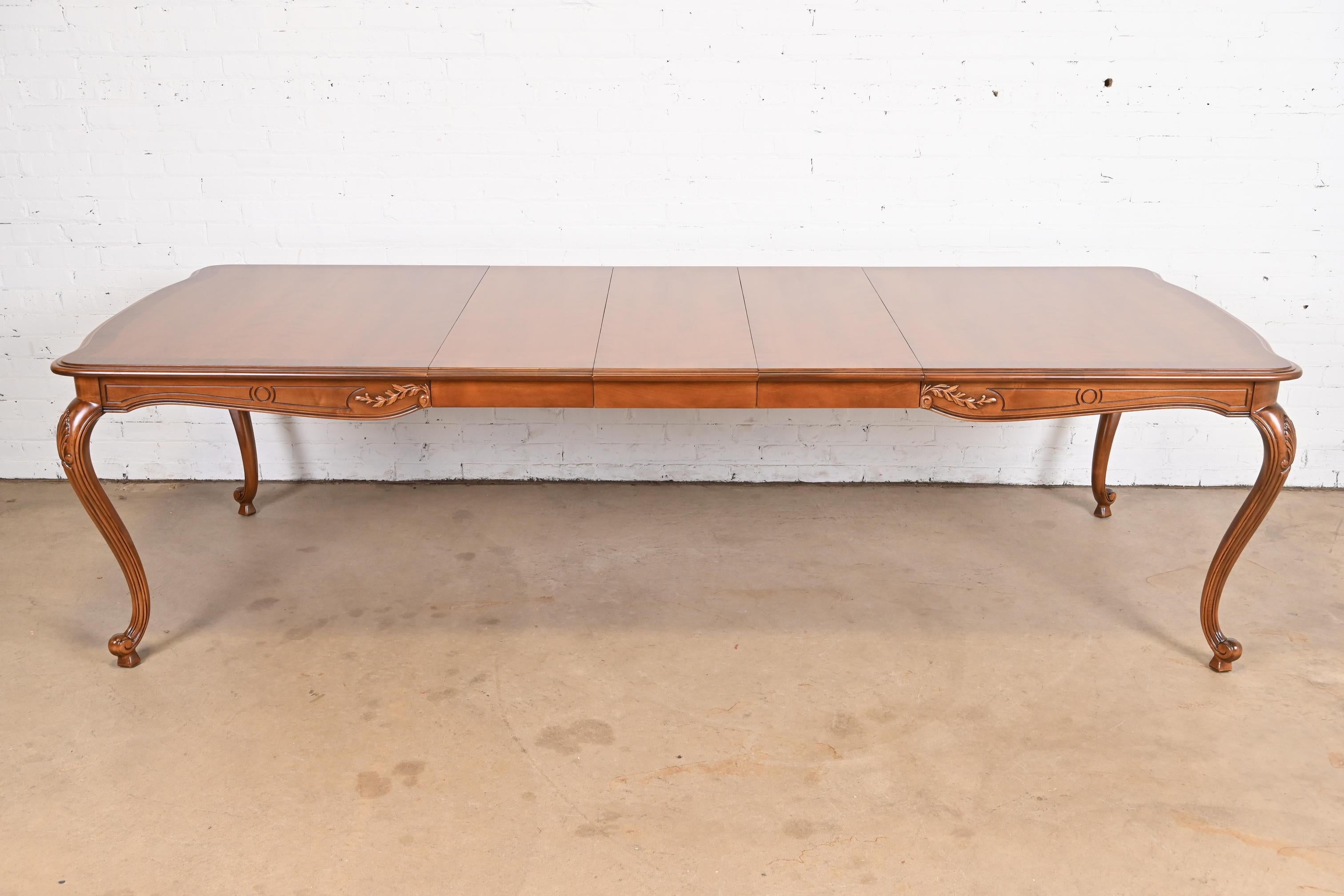 Romweber French Provincial Louis XV Cherry Wood Dining Table, Newly ...