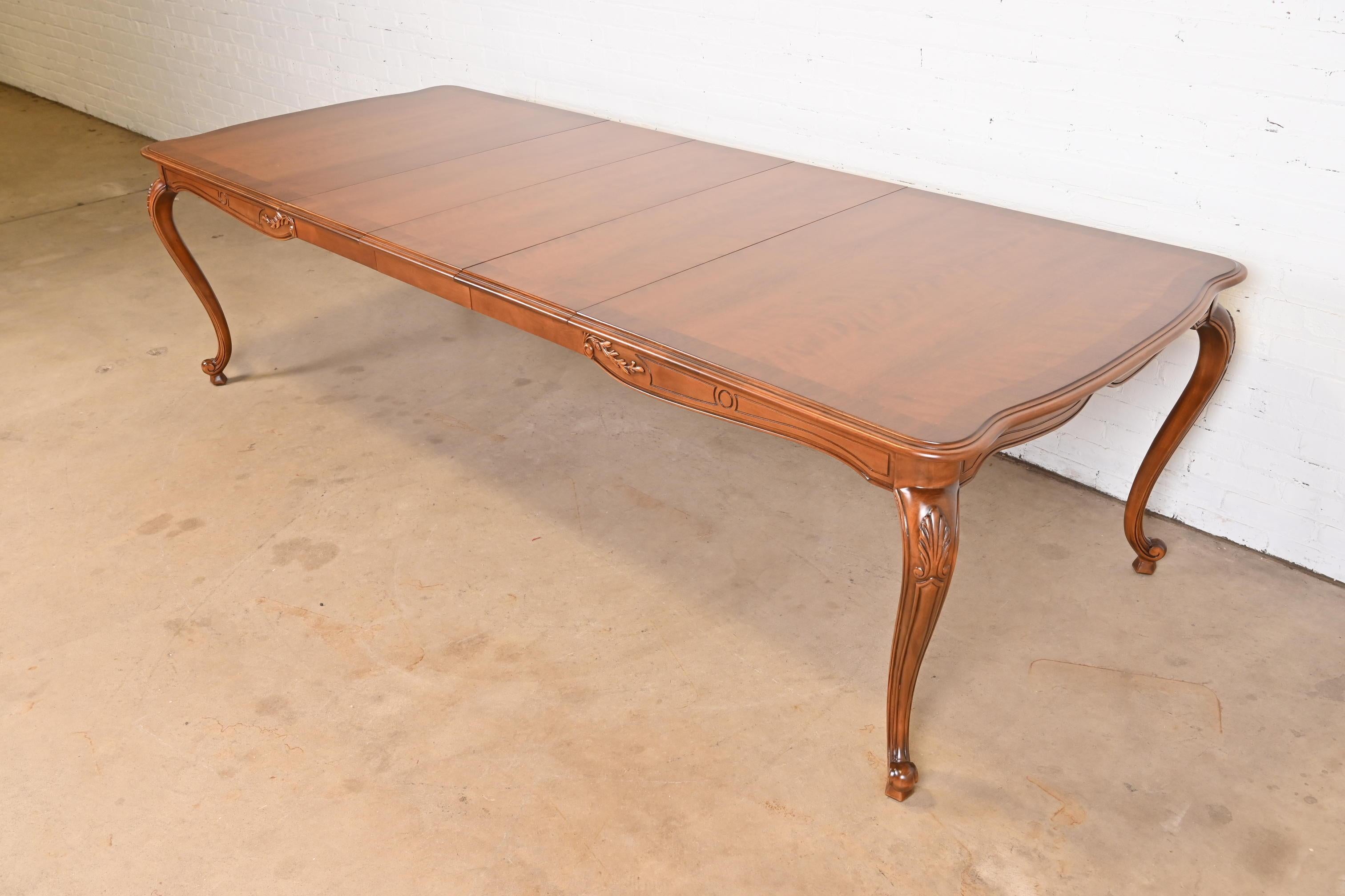 Romweber French Provincial Louis XV Cherry Wood Dining Table, Newly ...