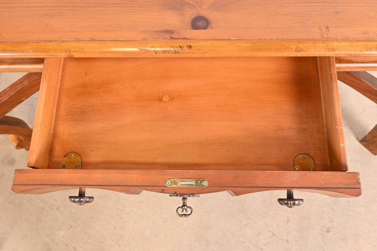 Romweber Spanish Baroque Carved Pine Writing Desk For Sale at 1stDibs