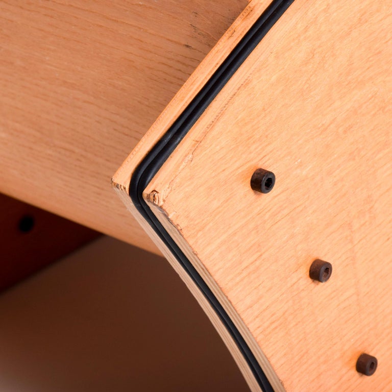 Ron Arad Fauteuil Rubber Crust Beech and Black Arm Chair Contemporary ...