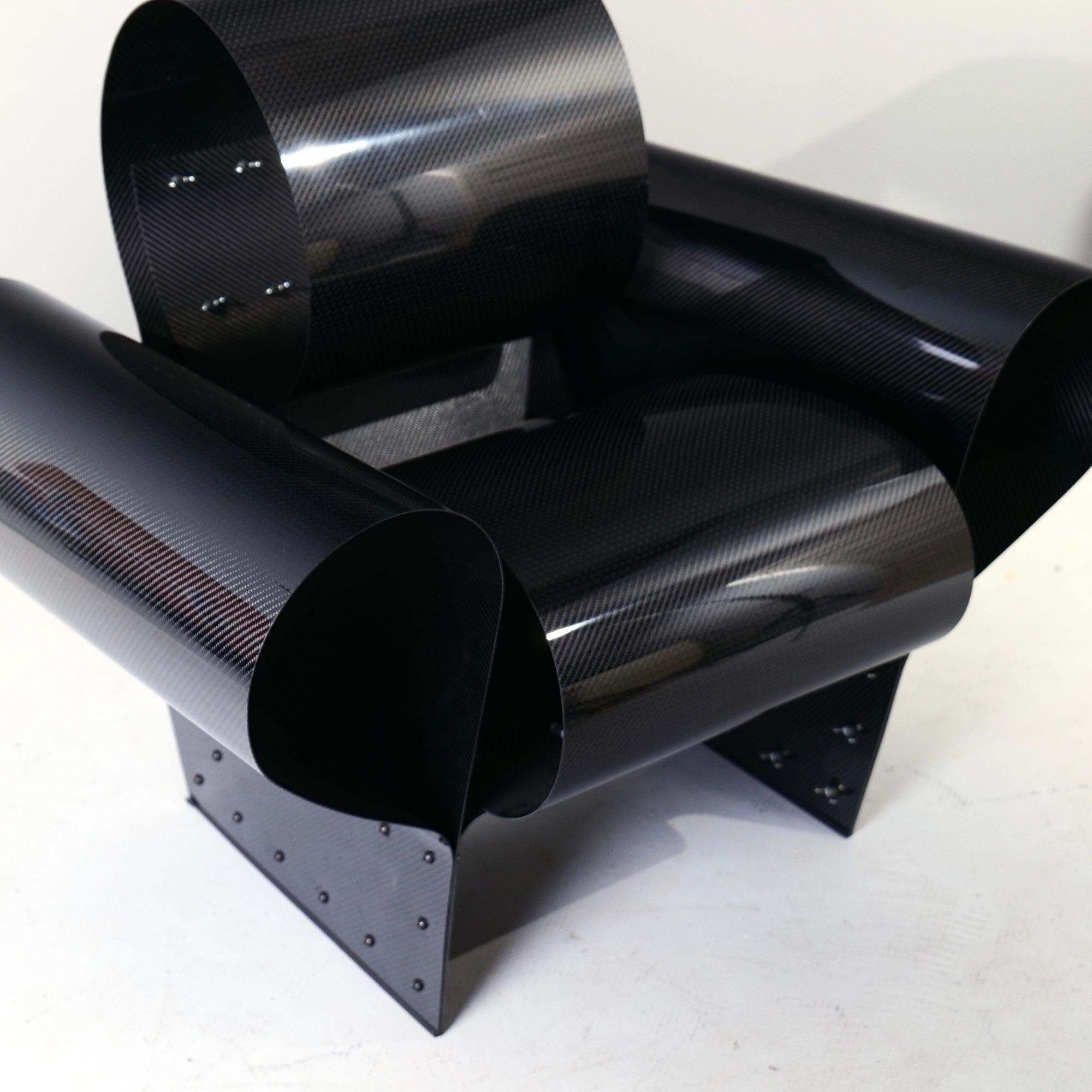 Ron Arad Bad Tempered Chair 46/200 - Carbonfiber by Vitra 2002 For Sale at 1stDibs