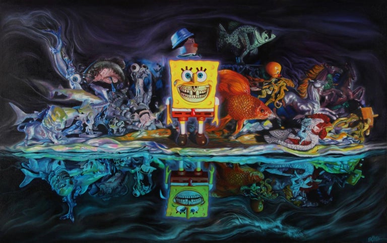 Ron English - Spongebob Grin Reflects For Sale at 1stDibs