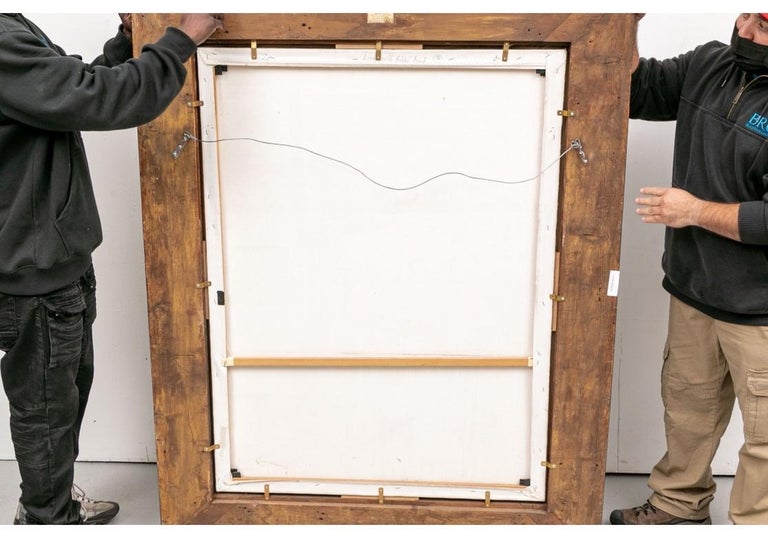 Ron Fritts (Am., NY, 20th C.) Signed Surreal Oil On Canvas, "Lady With ...