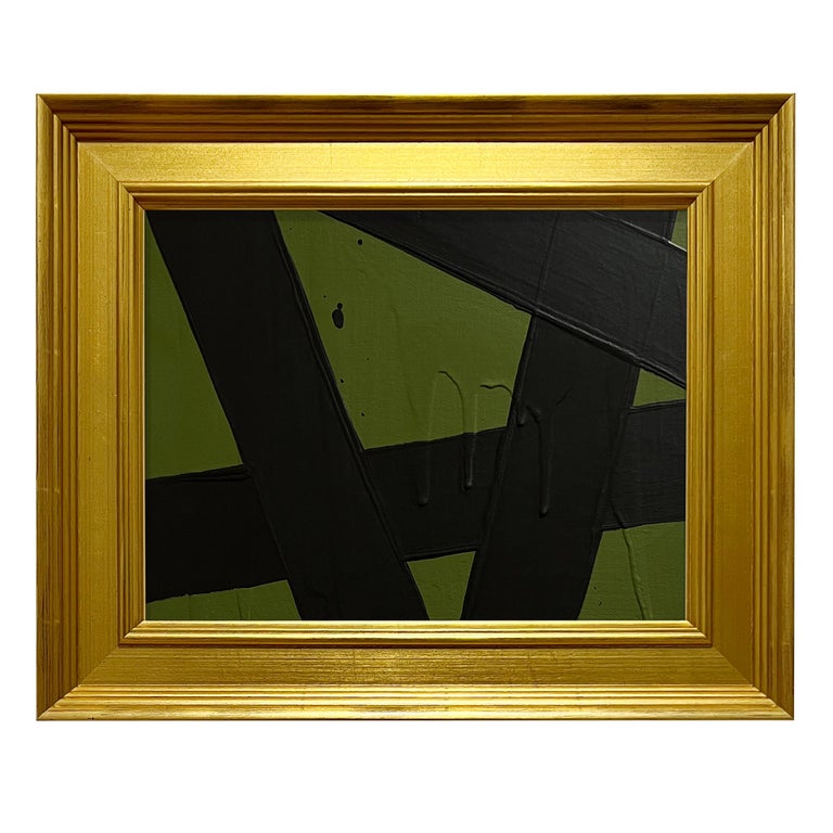 Ron Giusti - Ron Giusti Mini Abstract Forest Black Acrylic Painting For ...