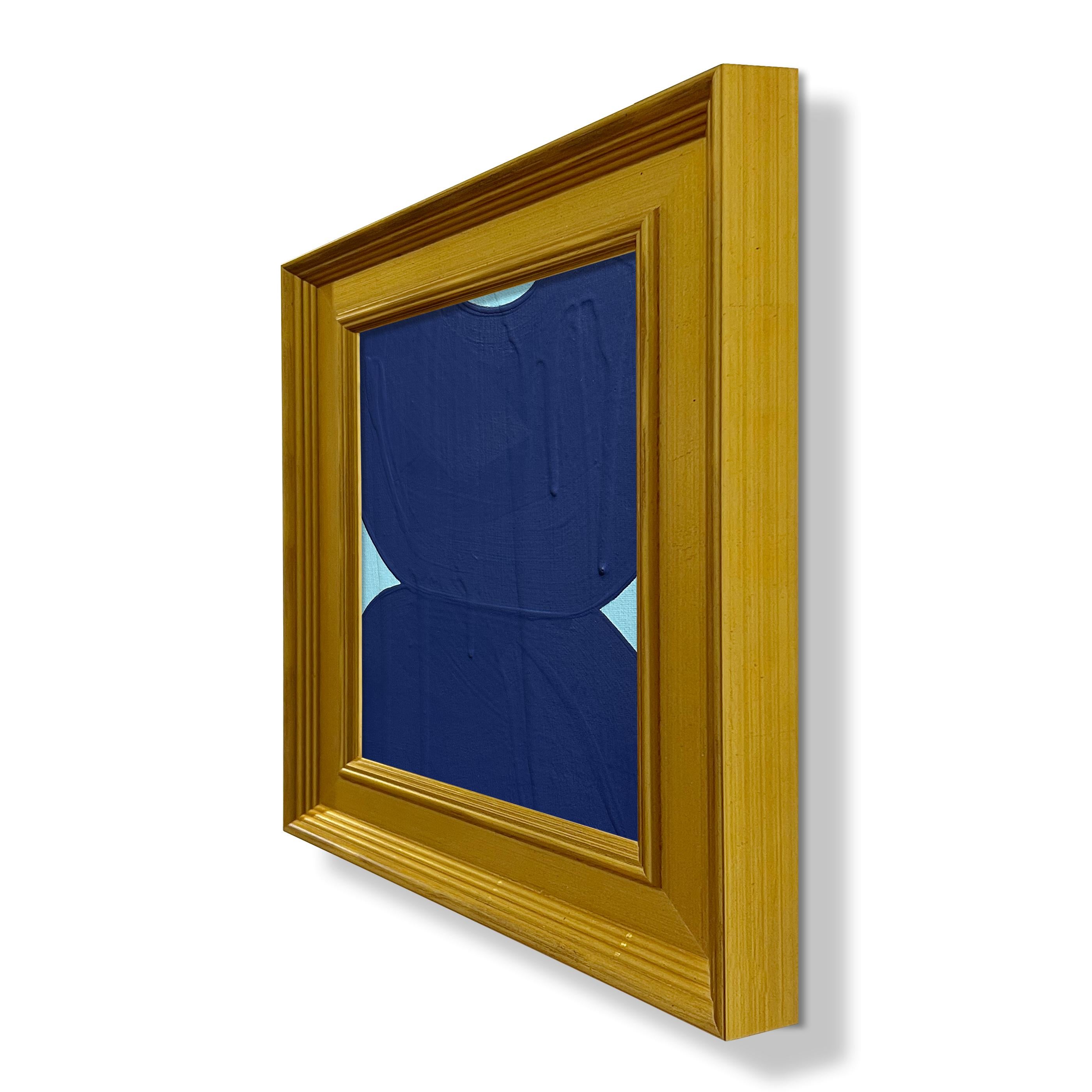 Ron Giusti - Ron Giusti Mini Sake Cups Light Blue Navy Acrylic Painting ...