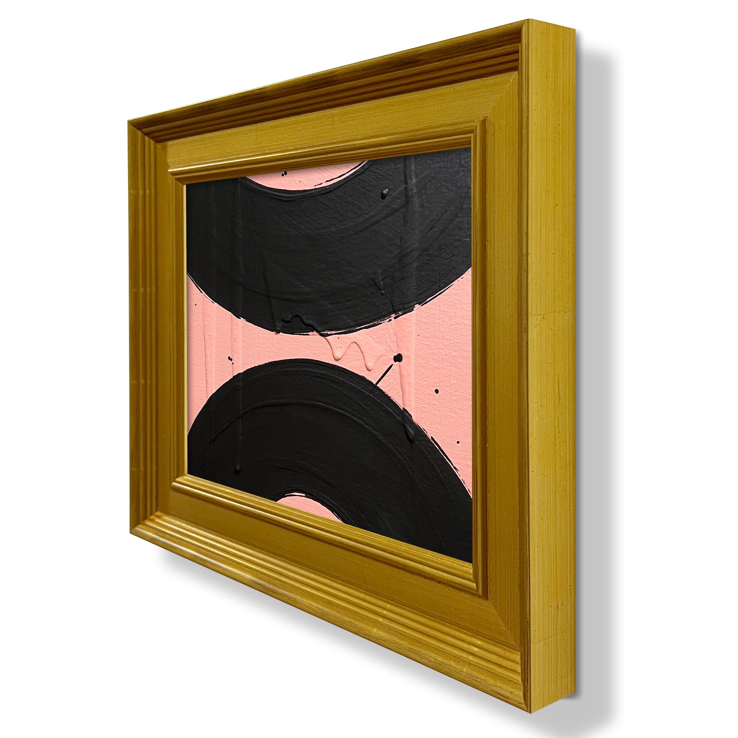 Ron Giusti - Ron Giusti Mini Wagasa Blush Black Acrylic Painting at ...