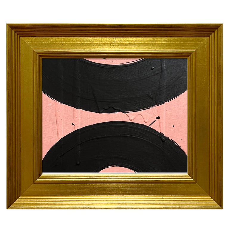 Ron Giusti - Ron Giusti Mini Wagasa Blush Black Acrylic Painting For ...