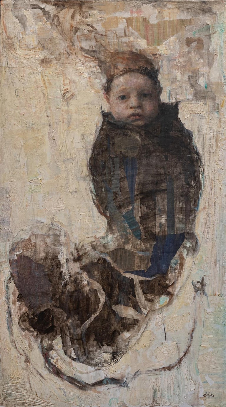 Ron Hicks - ""Quand Abigail arrive"" Peinture à l'huile sur 1stDibs ...