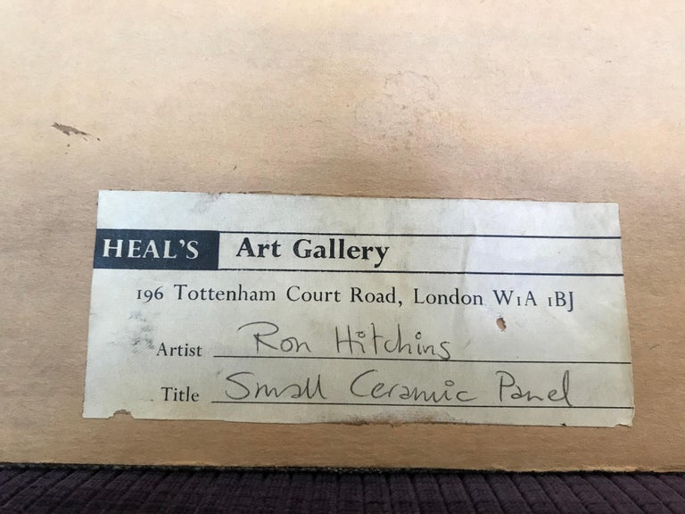 Ron Hitchens Small Ceramic Wall Art at 1stDibs