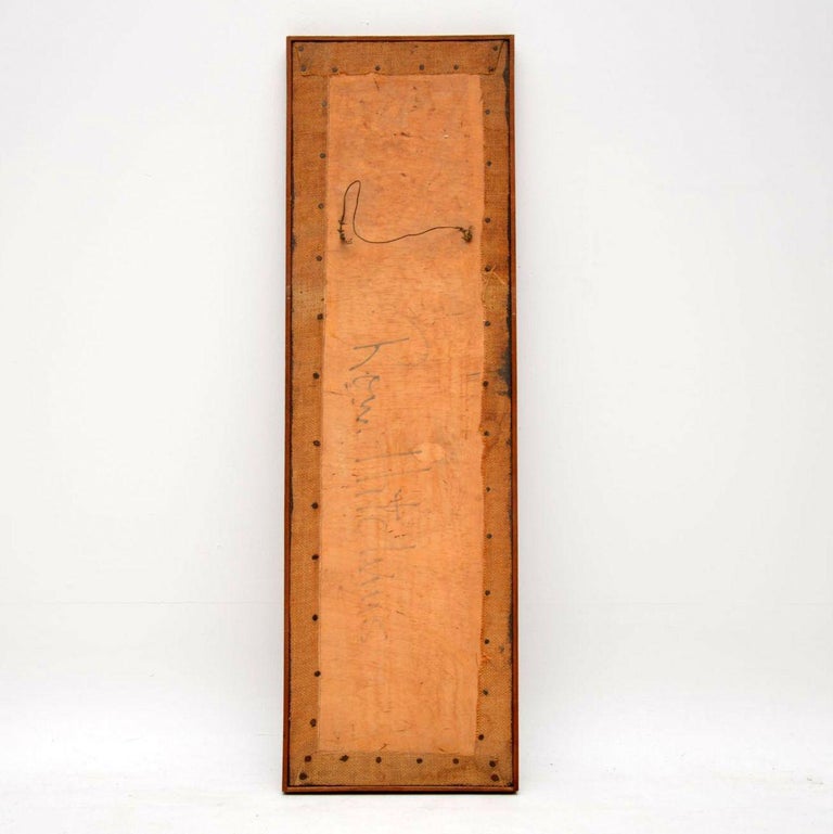 Ron Hitchins Original Art Work circa 1960s, Framed Ceramic Tile Relief ...