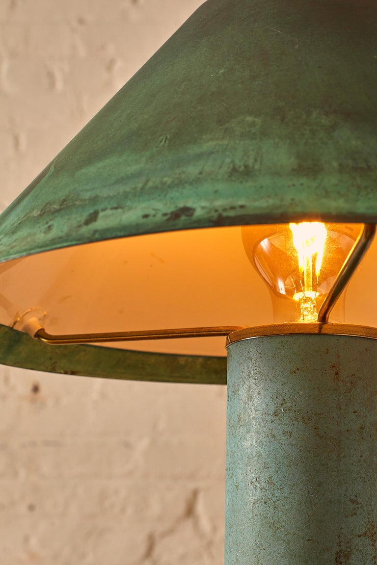 Ron Rezek Copper Table Lamp at 1stDibs