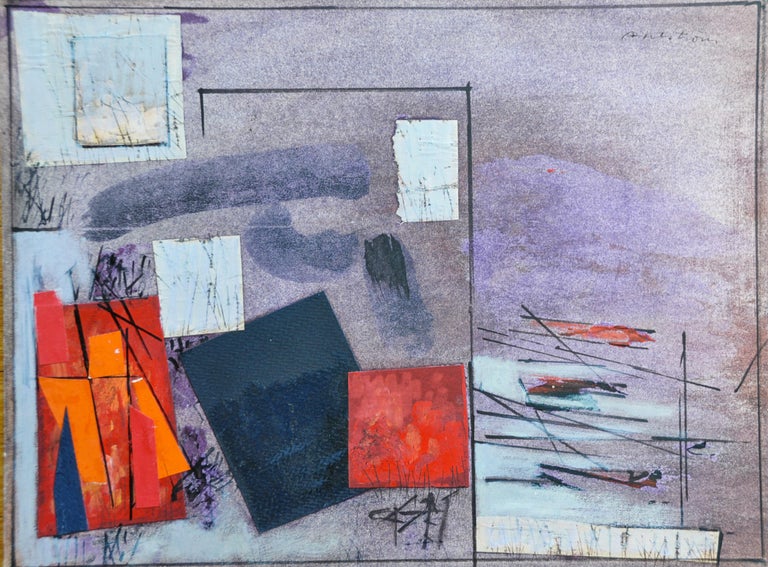 Ronald Ahlstrom - Ronald Ahlstrom "Untitled Collage", abstract collage ...