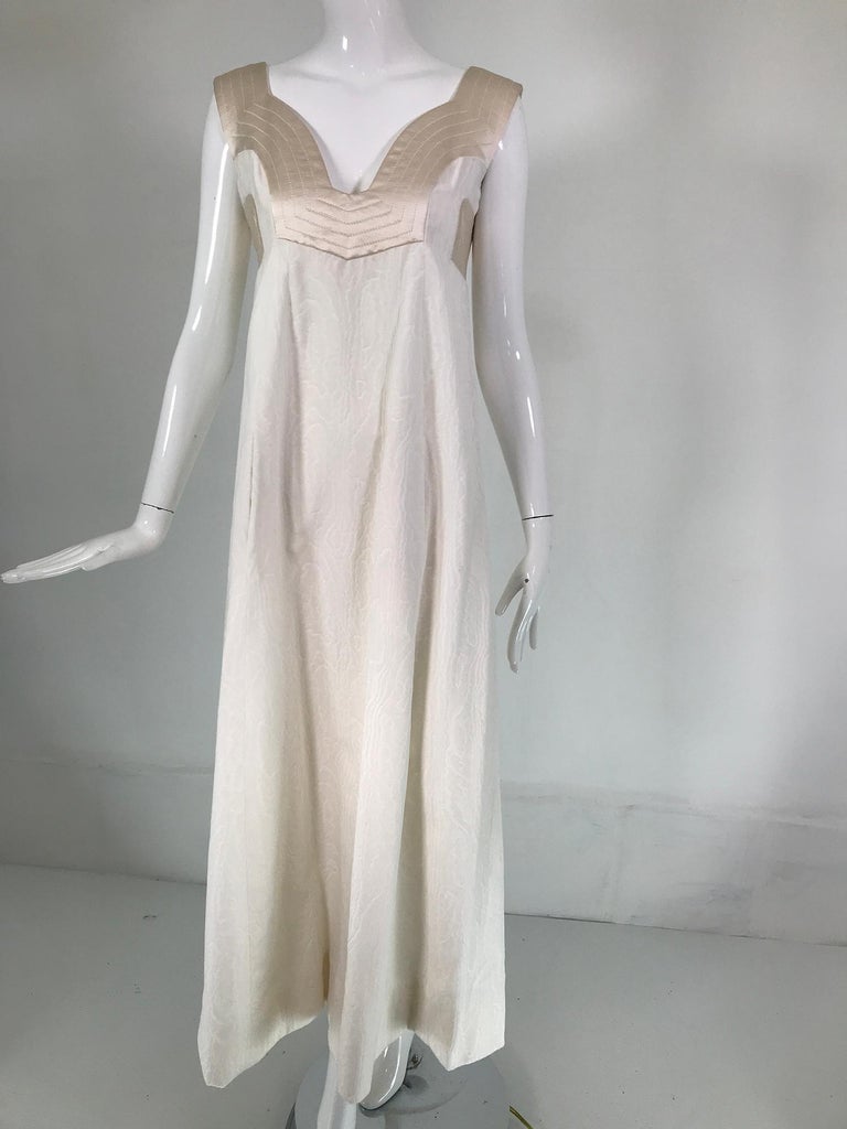 Ronald Amey Rare Evening Coat and Evening Dress in Devore Velvet and ...