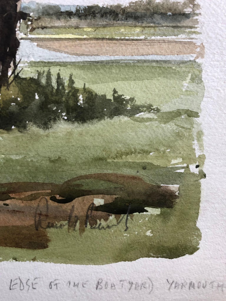 Ronald Birch - Edge of the Boatyard Yarmouth, signed original British ...