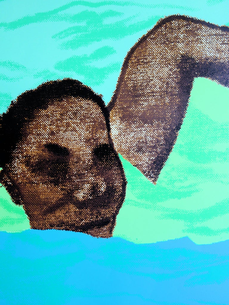 Ronald Brooks Kitaj - Swimmer - Screenprint (Olympic Games Munich 1972 ...