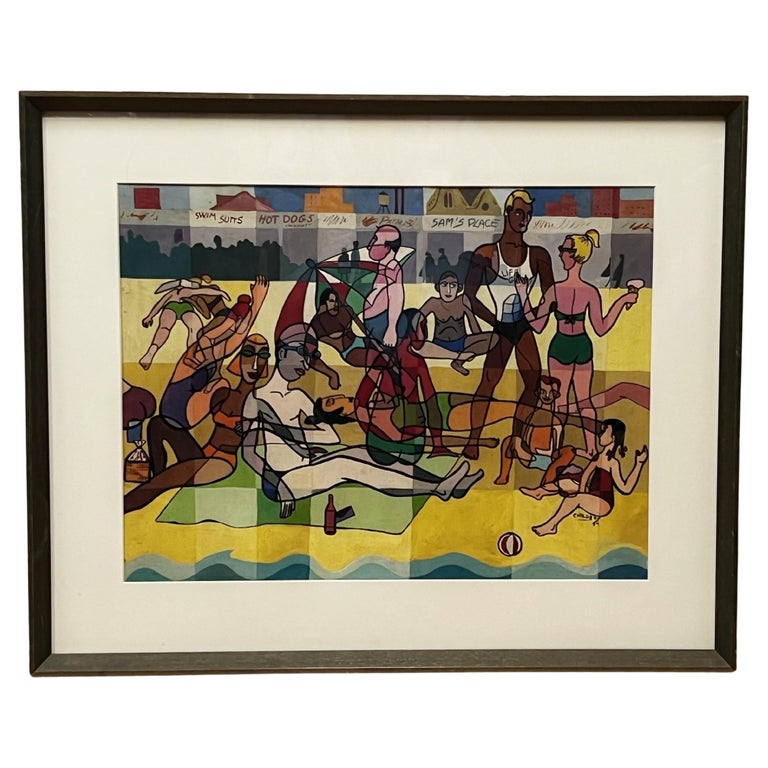 Ronald Childers - Acrylic Beachscape by Ronald Childers For Sale at 1stDibs