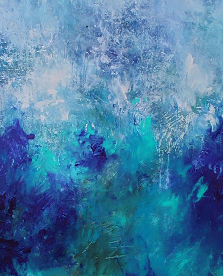 Ronald Halfant - A' Blu, Painting, Acrylic on Canvas For Sale at 1stDibs