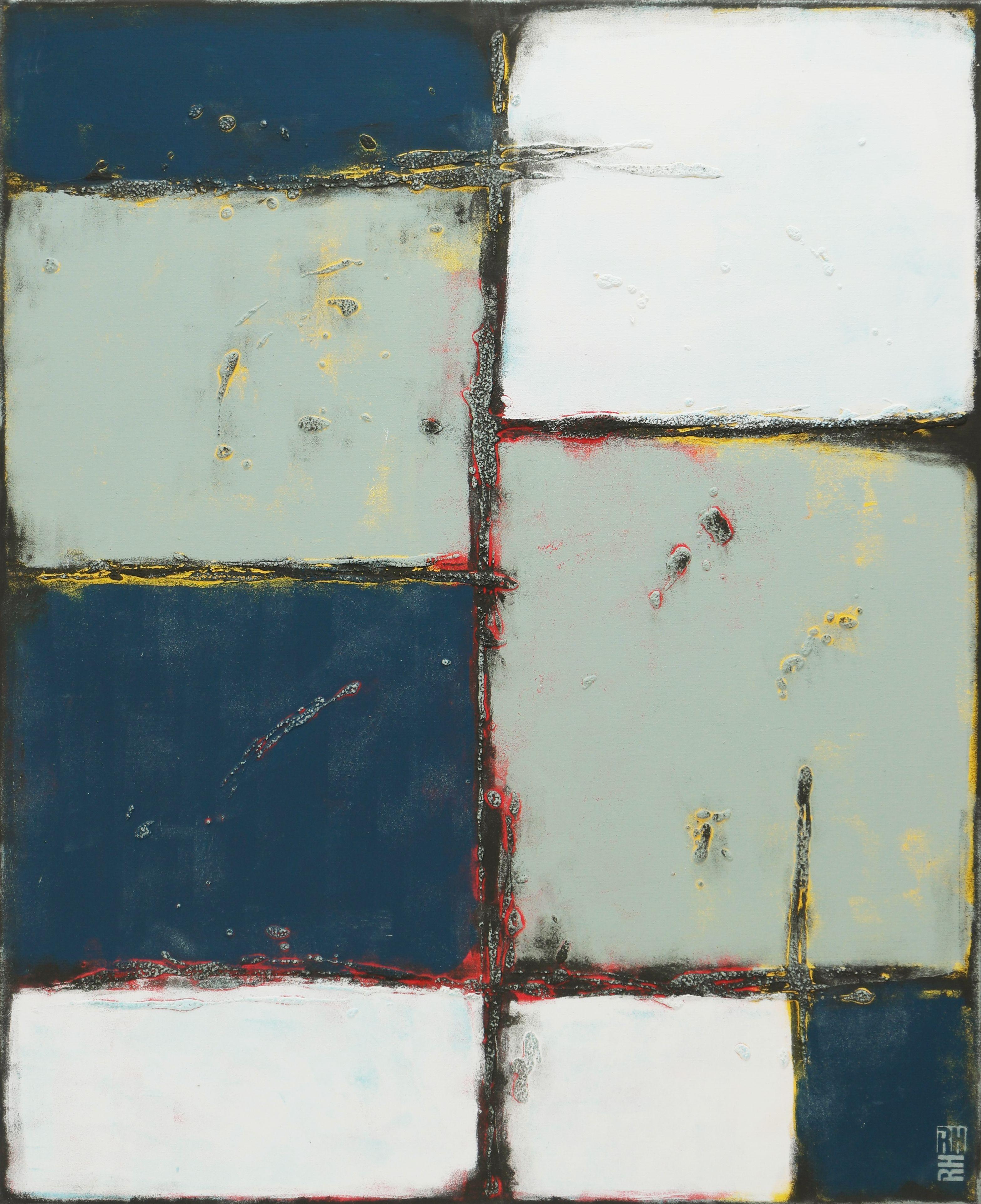 Ronald Hunter - Orange Breakers Blue, Painting, Acrylic on Canvas For ...