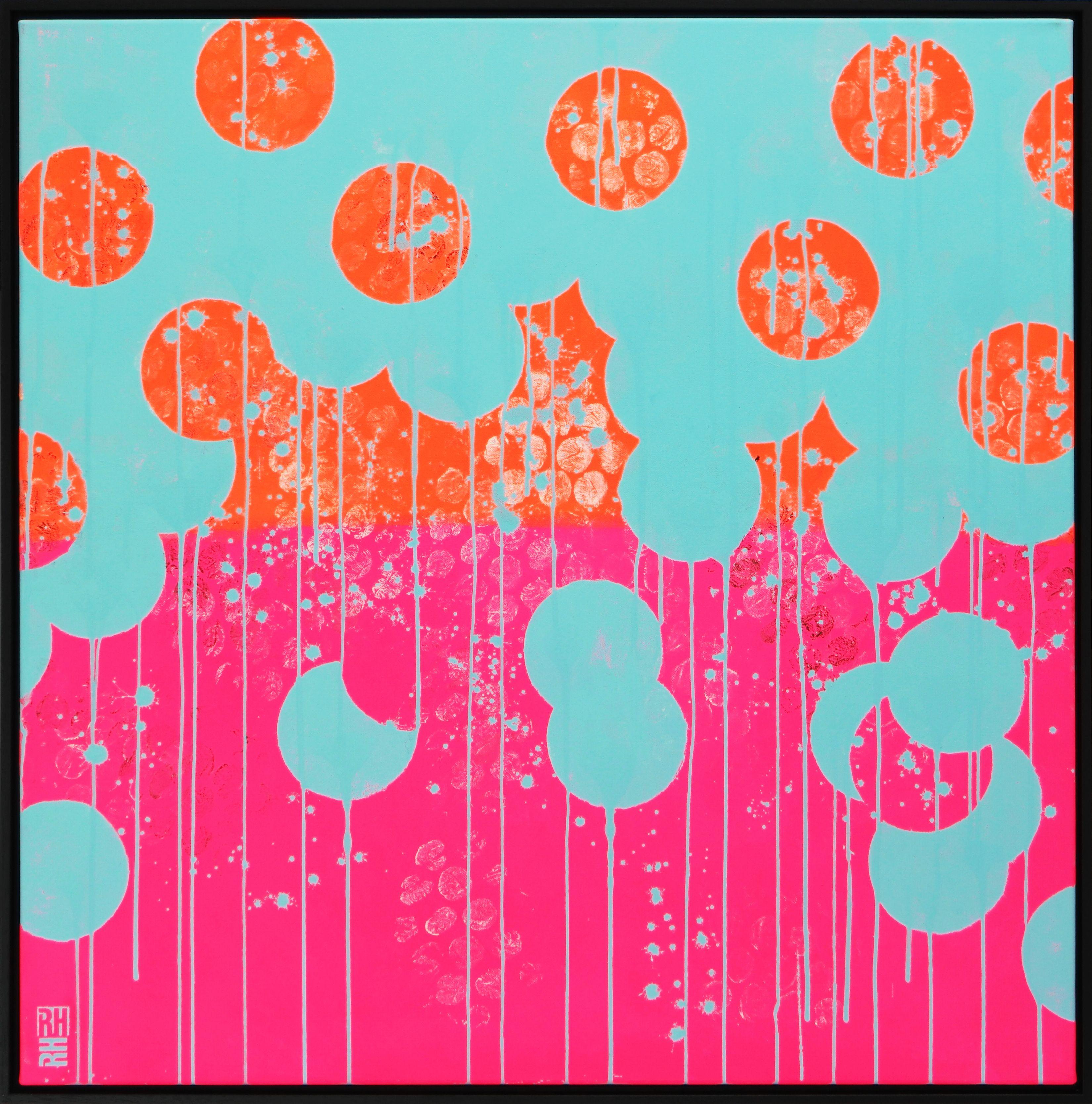 Ronald Hunter - Pop Colors in Red - Incl Frame, Painting, Acrylic on ...