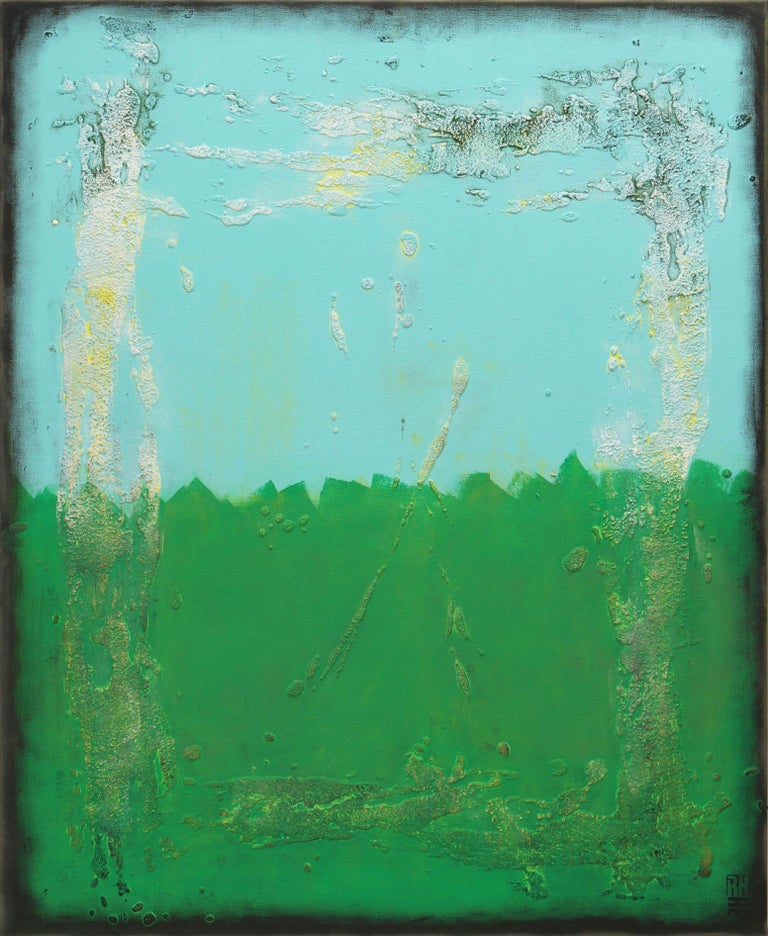 Ronald Hunter - Once in Green, Painting, Acrylic on Canvas For Sale at ...