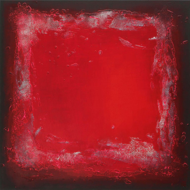 Ronald Hunter - Once Red Square, Painting, Acrylic on Canvas For Sale ...