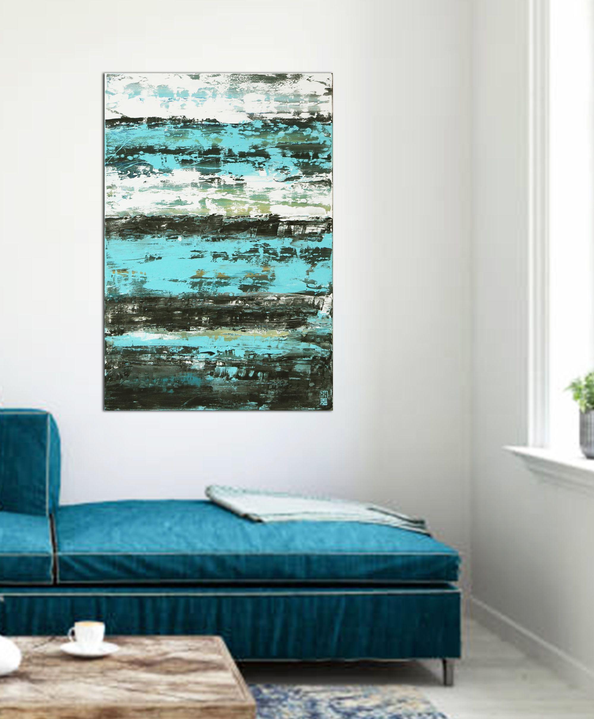 Ronald Hunter - Vertical Balance, Painting, Acrylic on Canvas For Sale ...