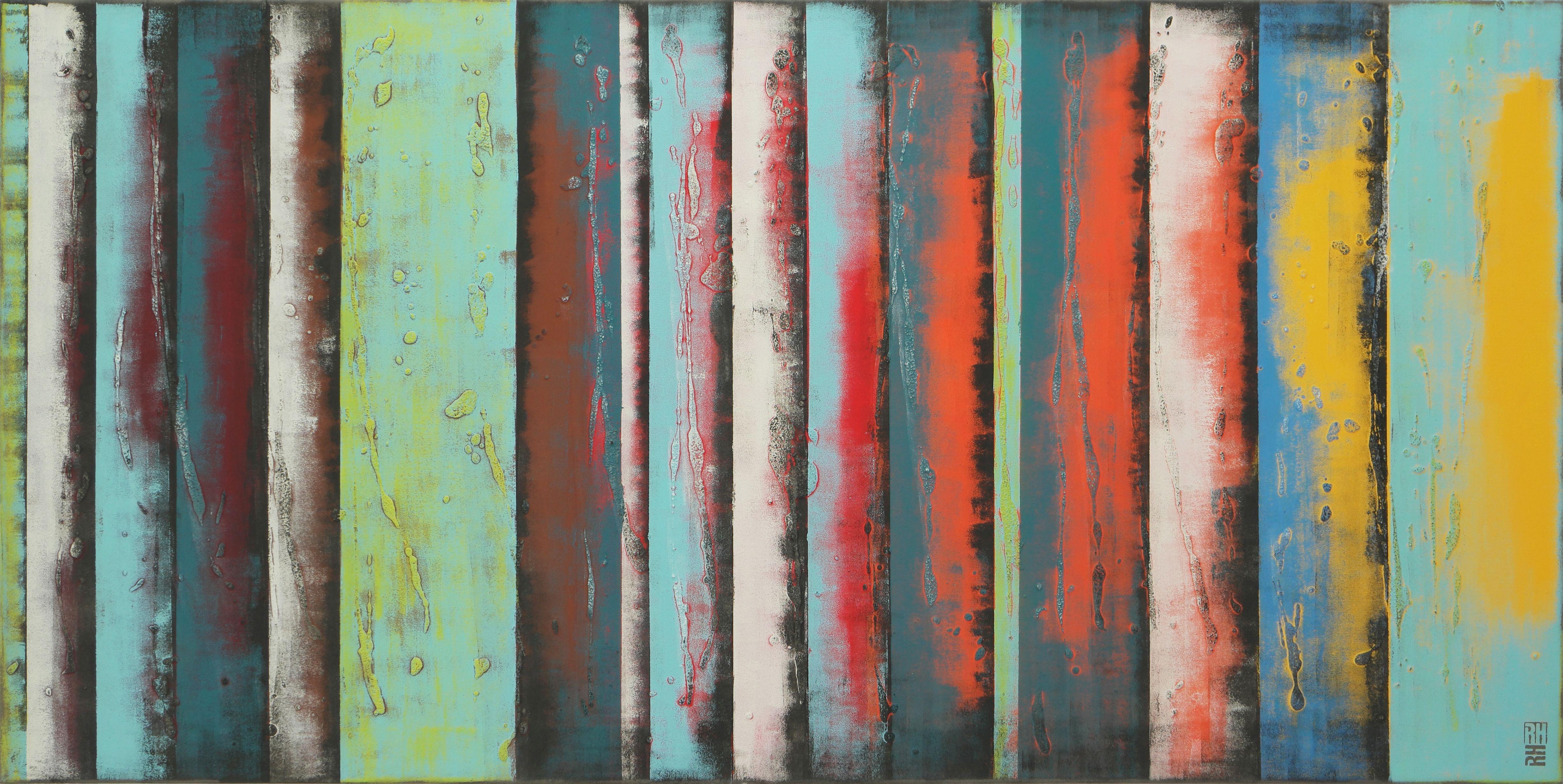 Ronald Hunter - XL Yellow Panels, Painting, Acrylic on Canvas For Sale ...