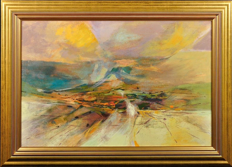 Ronald Lowe - Valley Glide. Original Modern British Painting. Landscape ...