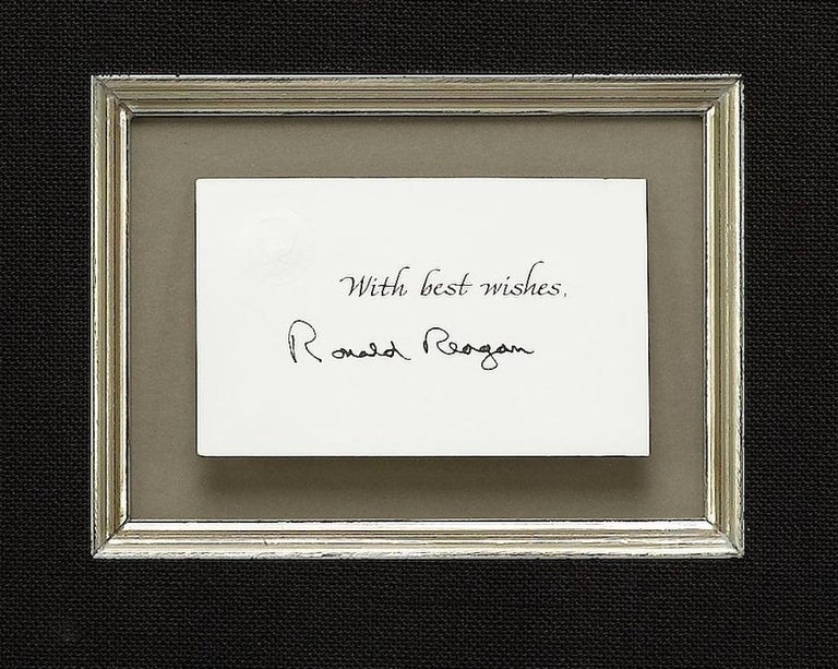 Ronald Reagan Hand-Signed Note, circa 1981-1989 For Sale at 1stDibs