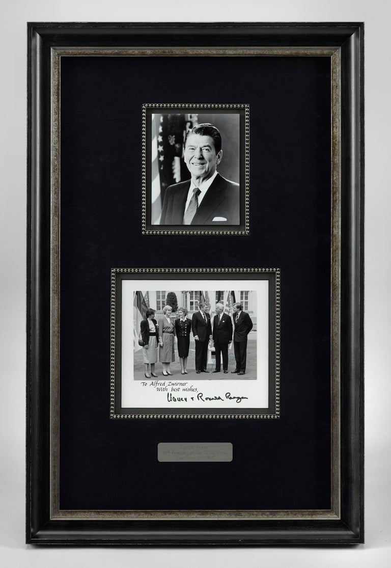 Ronald Reagan, Nancy Reagan, and Eberhard Diepgen Autographed ...