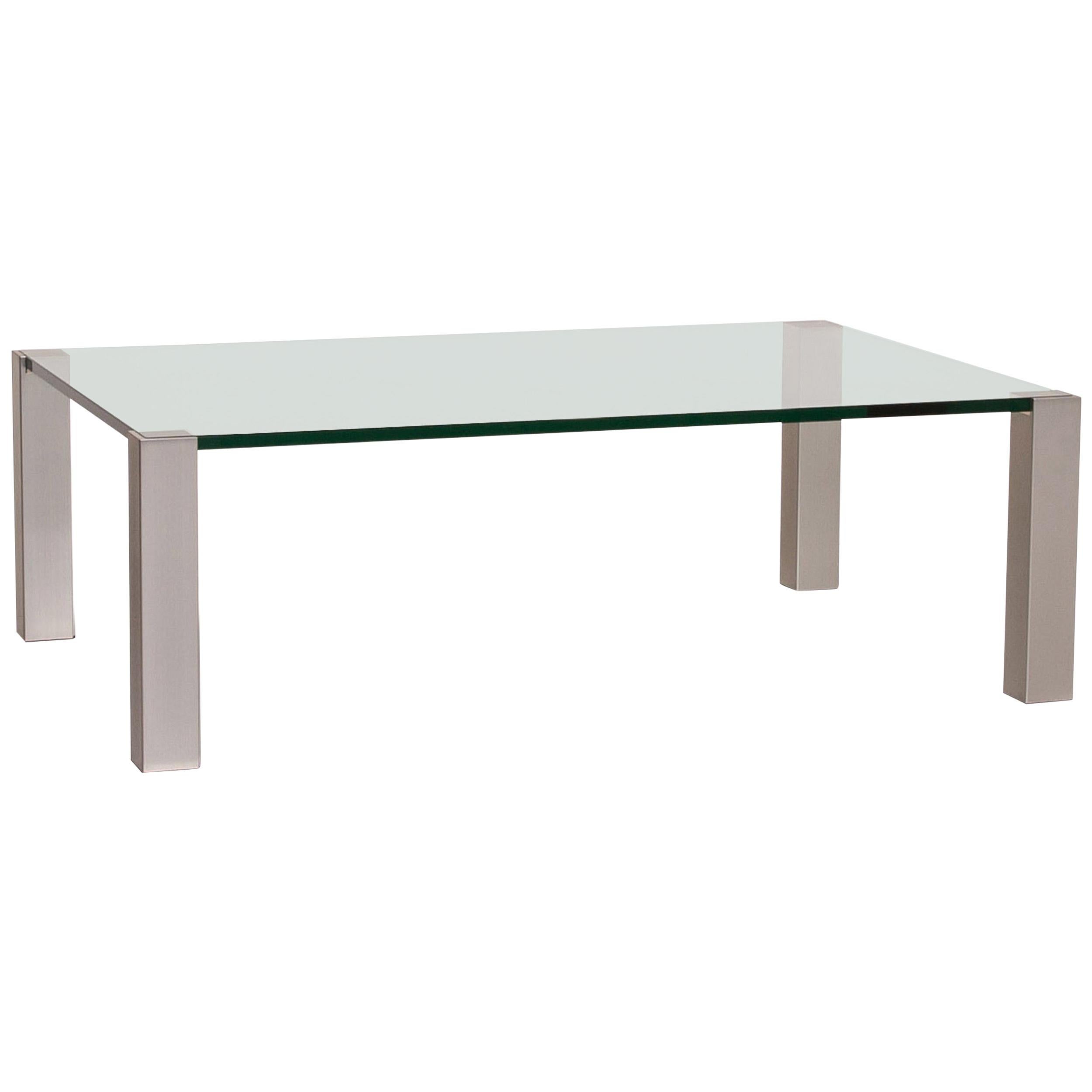 Ronald Schmitt K 765 / E Glass Table Silver Dining Table Size ...