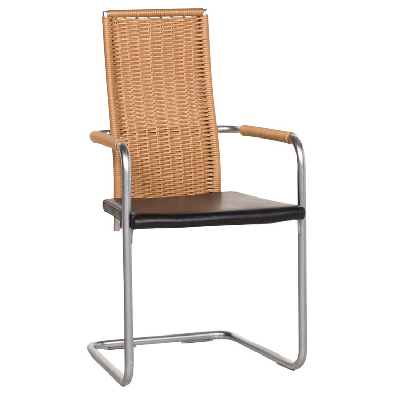 Ronald Schmitt RST 18 Leather Chair Black Armchair Dining Chair For ...