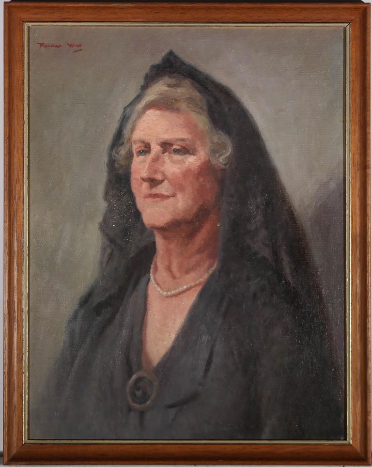 Ronald Way - Ronald Way - Mid 20th Century Oil, The Widow For Sale at ...