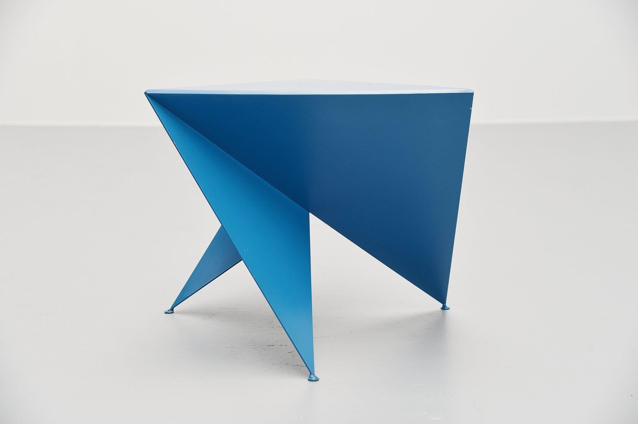 Ronald Willemsen Blue Side Table Rotterdam, 1982 at 1stDibs | light ...