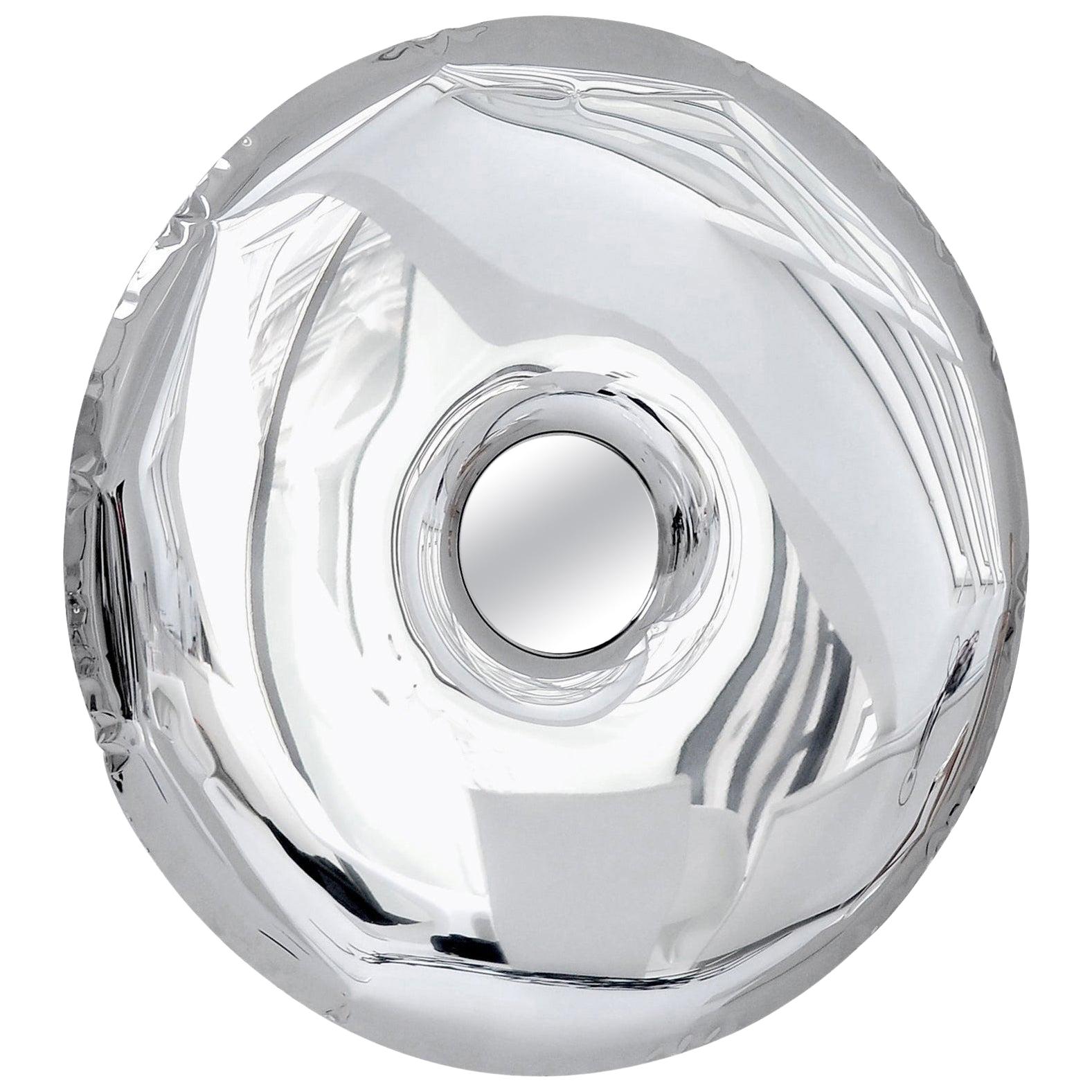 Contemporary Mirror 'Rondo 150' in Polished Stainless Steel by Zieta ...