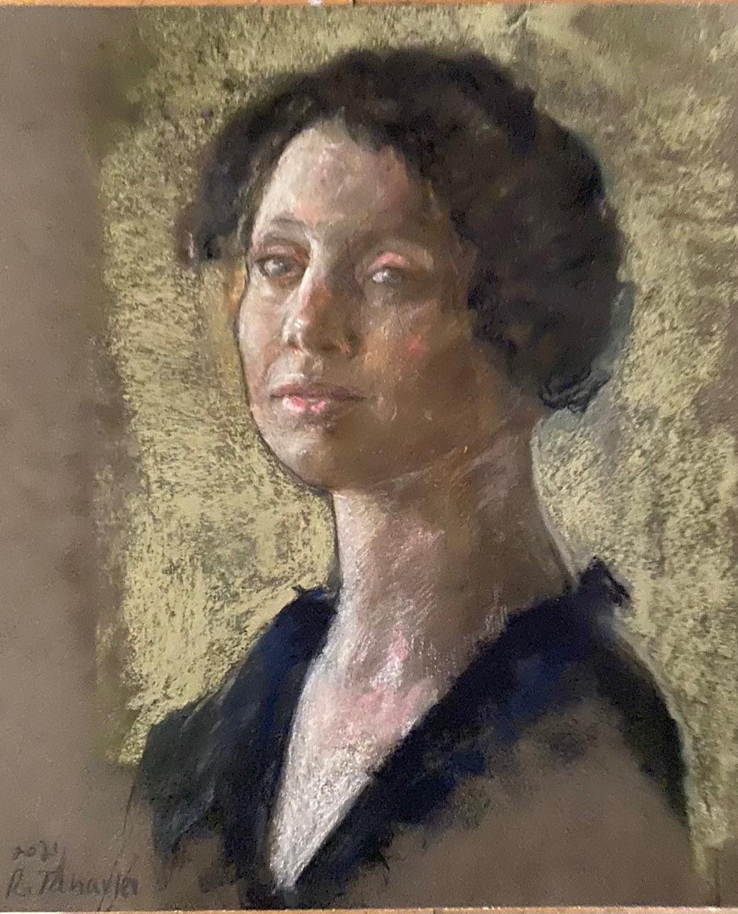 Roni Taharlev - ‘Portrait Of A Woman’ Figurative Female Model Oil On ...