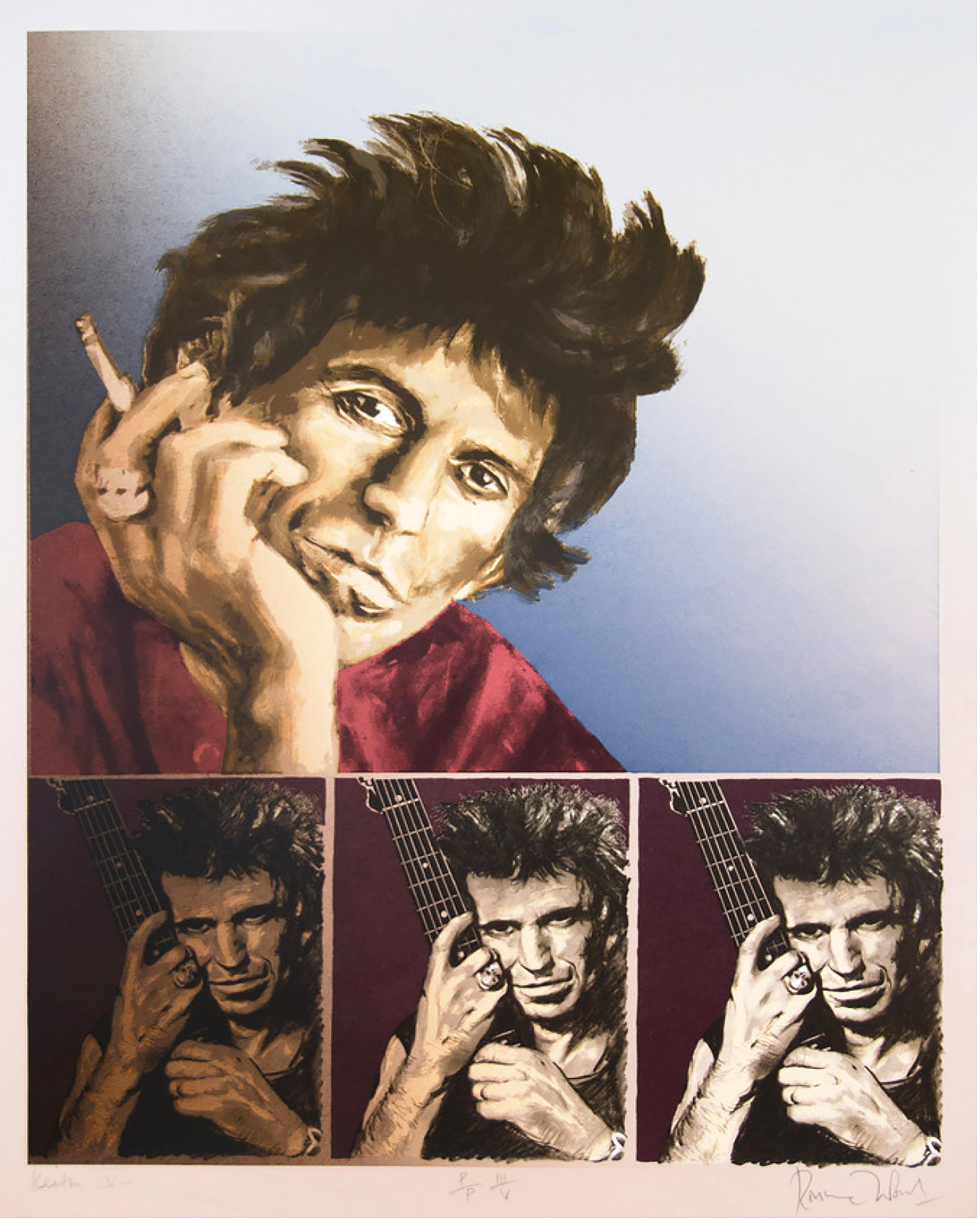 Ronnie Wood - Keith V For Sale at 1stDibs | ron wood artwork, ronnie ...