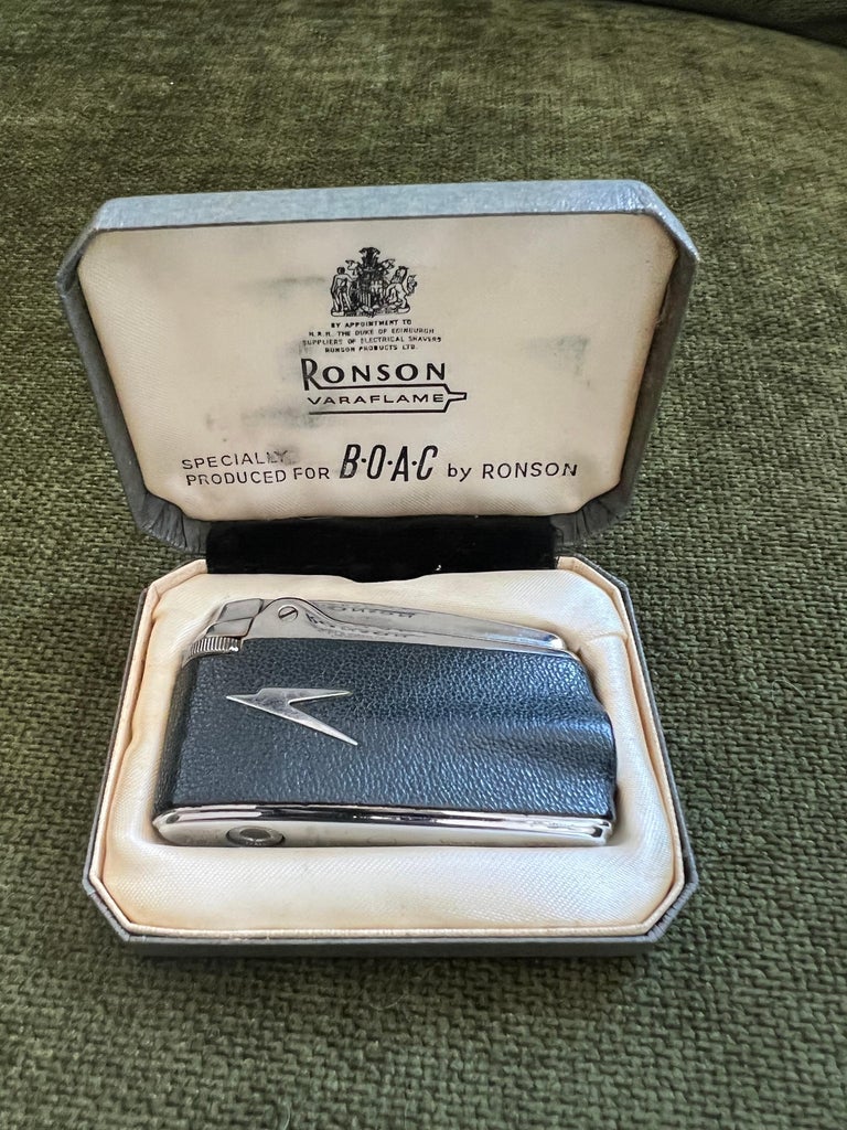 Ronson 1970s for Boac Vintage Rare Lighter Circa 1960 For Sale at 1stDibs