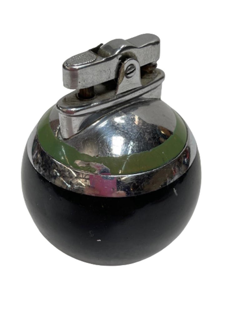 Ronson Green Stripe Rondelight Junior Table Lighter, 1929 at 1stDibs ...