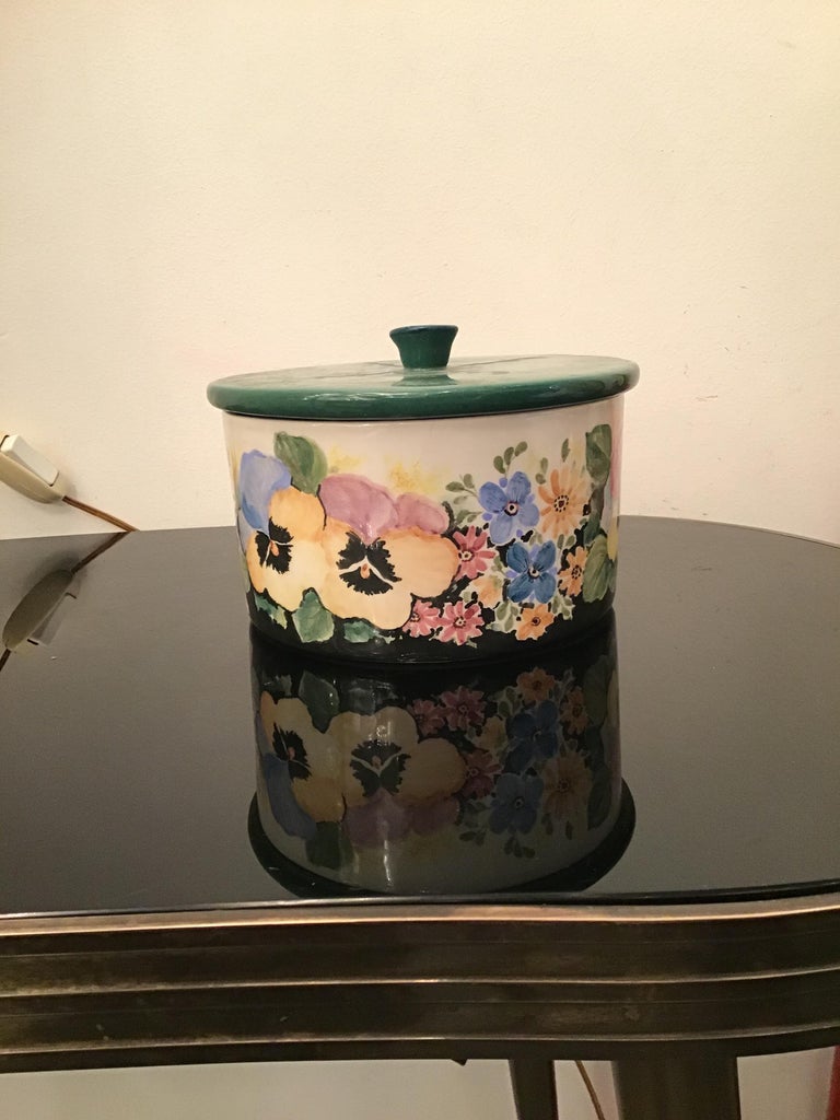 Ronzan Ceramic Box / Centerpiece Ceramic, 1950, Italy For Sale at 1stDibs